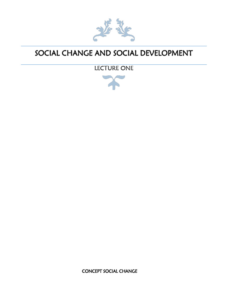 Understanding Social Change Concepts | PDF | Consumerism | Globalization