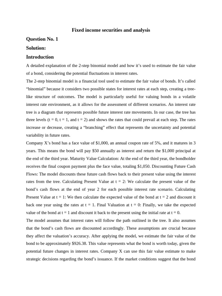 Fixed Income Securities and Analysis | PDF | Bonds (Finance ...
