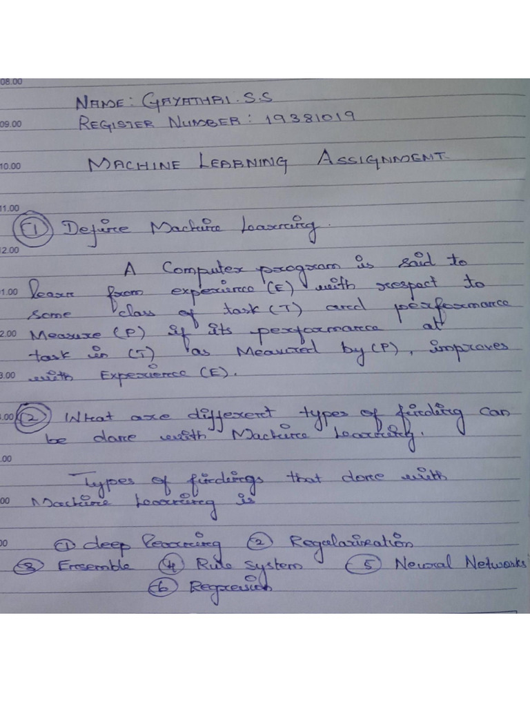 machine learning assignment | PDF