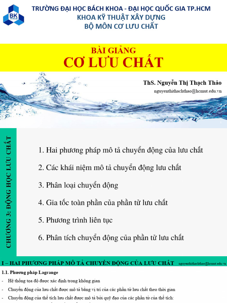 CLC Chuong 3_Dong hoc luu chat | PDF