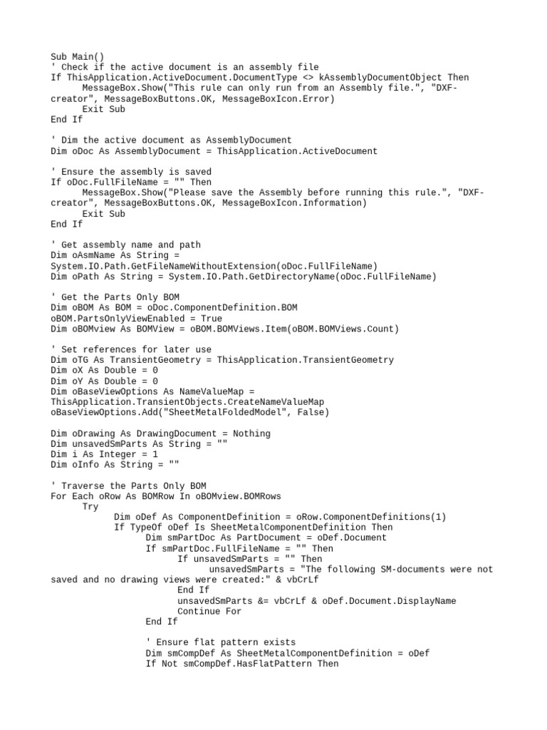 creating a dxf from model | PDF | Filename | Computer Programming