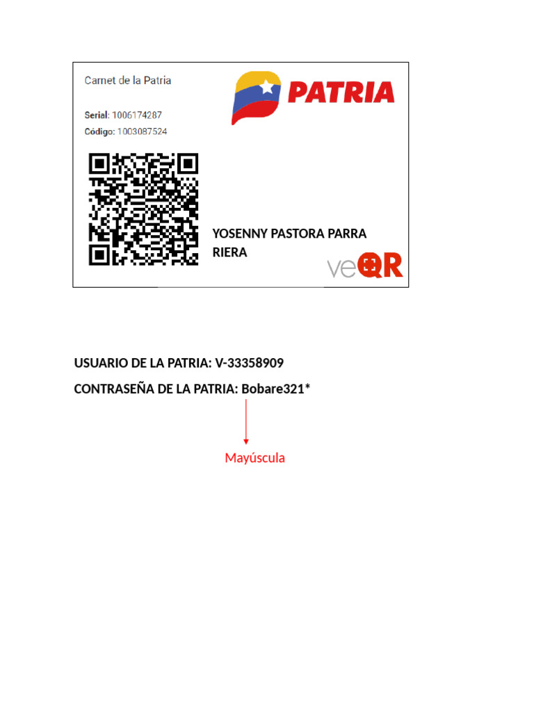 carnets patria virtual | PDF