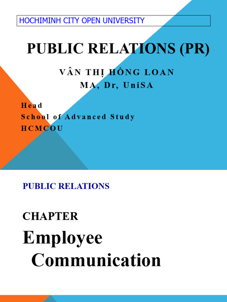 LV Std 2020 Ch6. Employee Communication | PDF