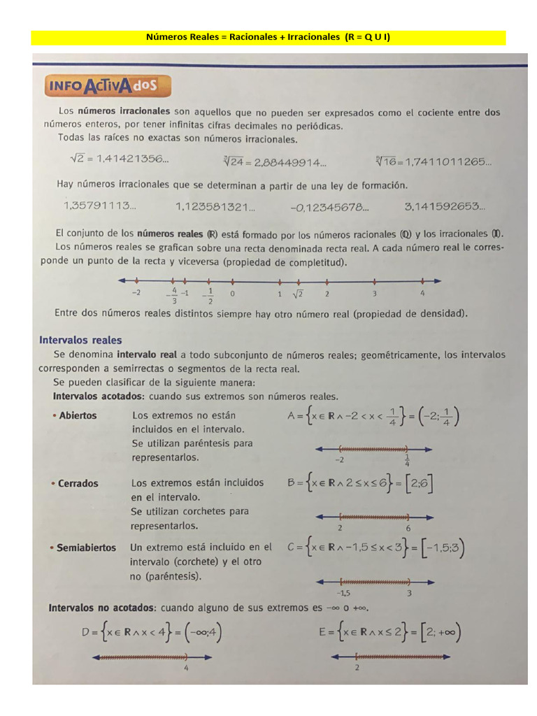 N-Meros Reales (R - Q U I) | PDF
