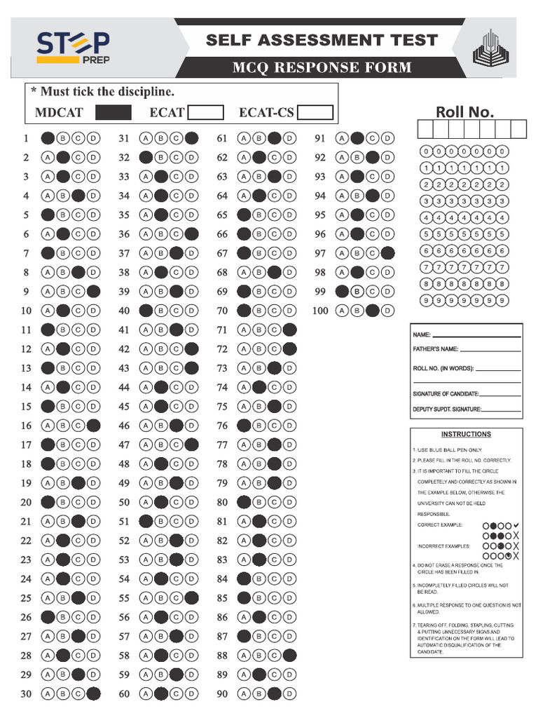 Mdcat Answer Key 3 | PDF