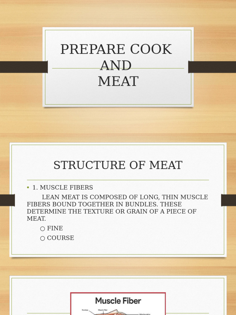 TLE Report 1-PREPARE COOK AND MEAT | PDF