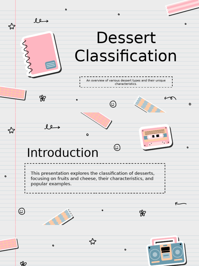 Dessert Classification | PDF | Desserts | Cheesecake