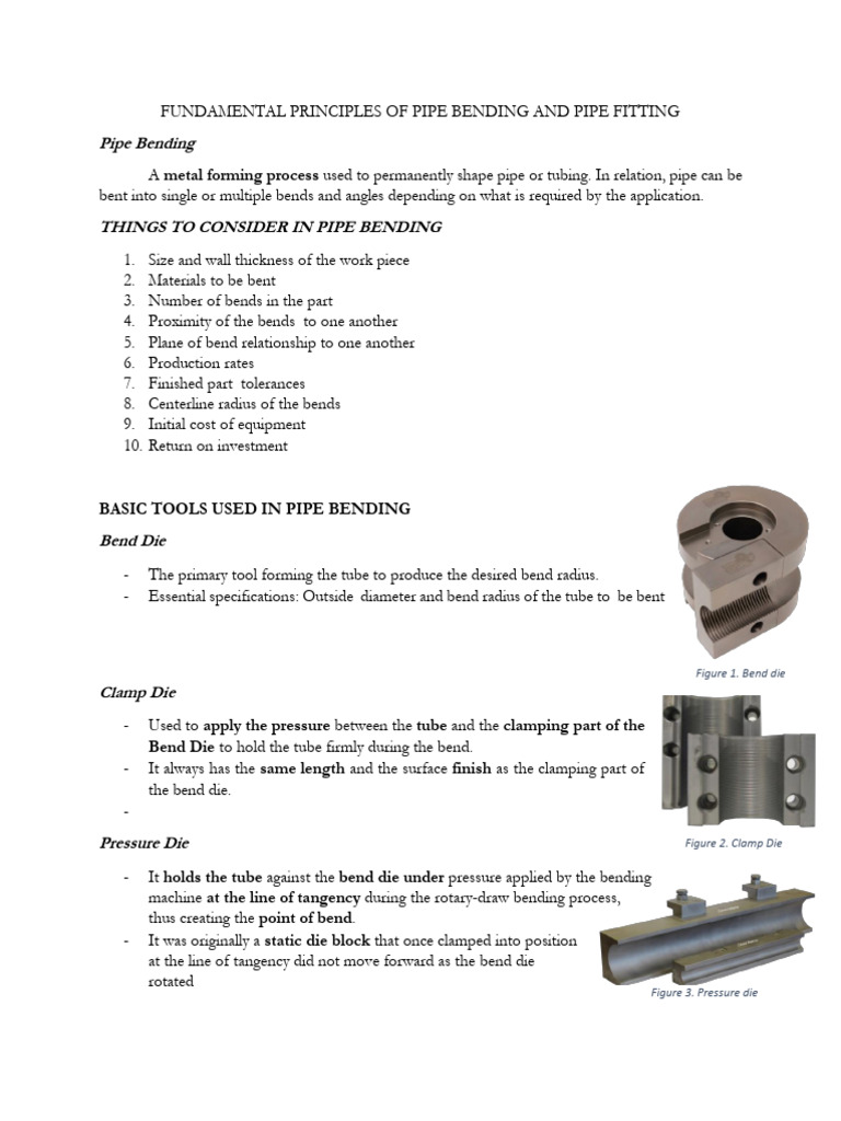 Pipe Bending and Fitting Fundamentals | PDF | Pipe (Fluid Conveyance ...
