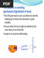 Two Peg Test | PDF | Surveying | Scientific Observation