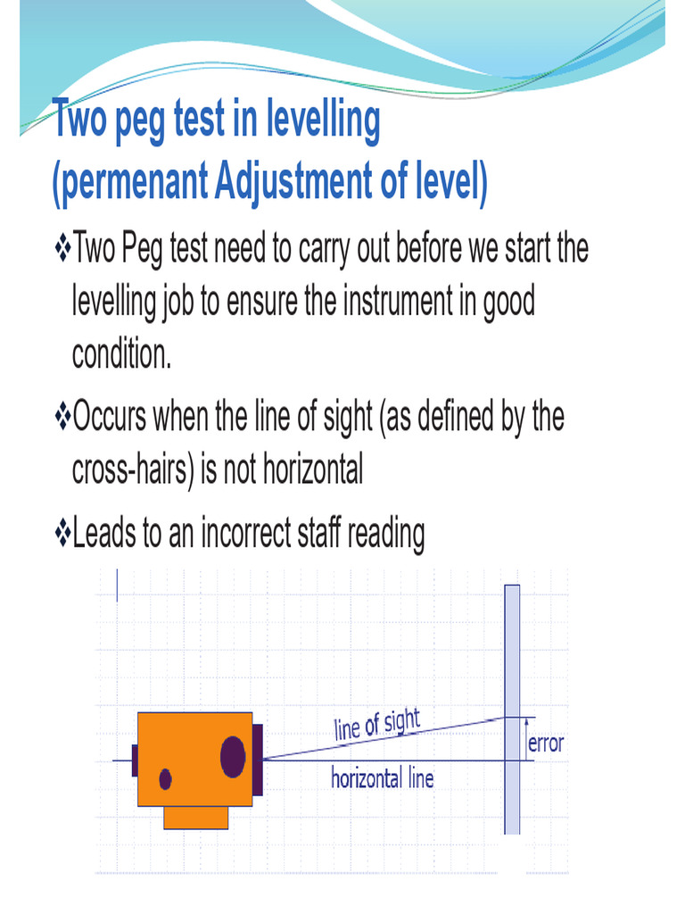 Two Peg Test for Level Accuracy | PDF