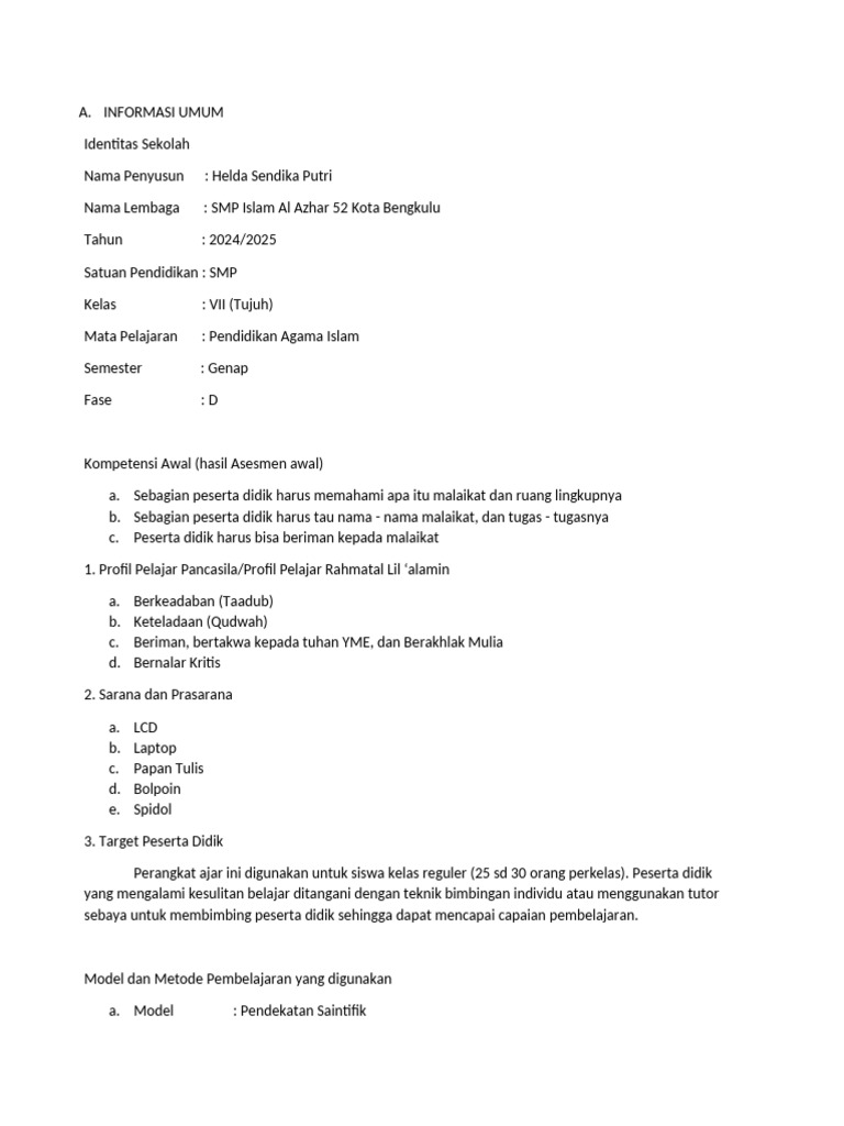 Helda Sendika Putri Modul - Docx.id | PDF