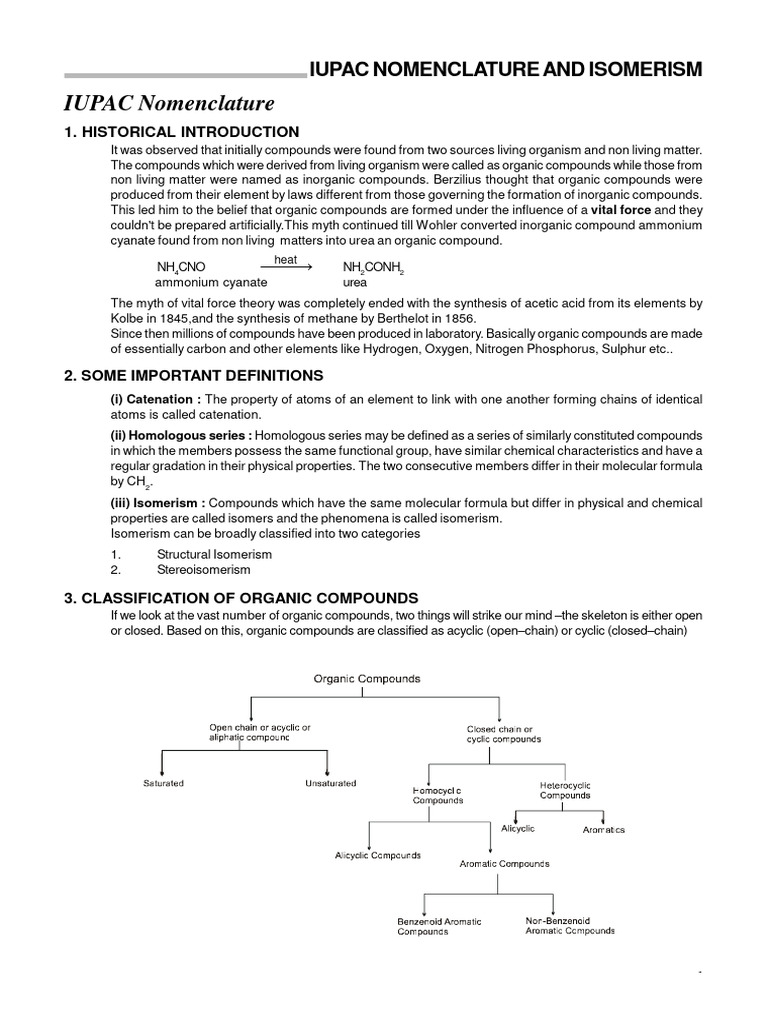 IUPAC Nomenclature & Isomerism Guide | PDF | Alkene | Alkane