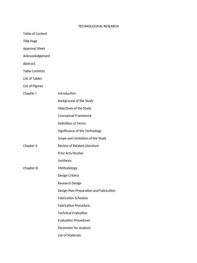 Technological Research | PDF