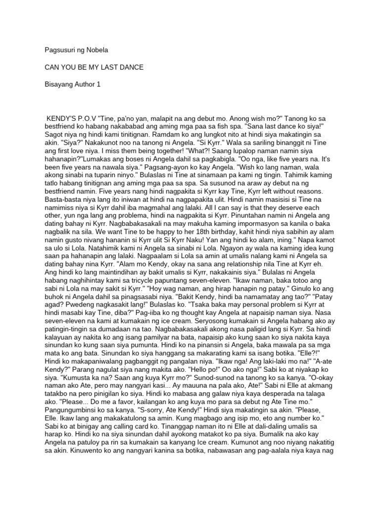 Pagsusuri NG Nobela - 092702 | PDF