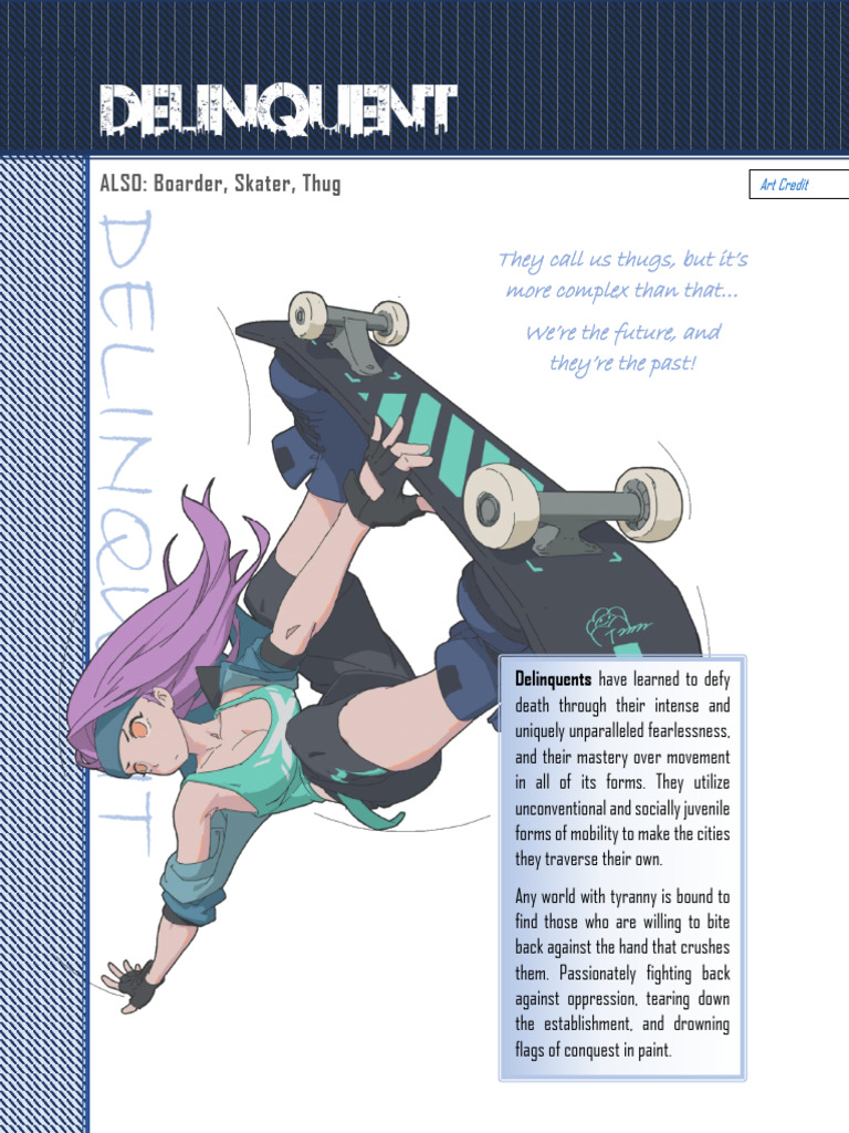 Delinquent Skills and Benefits Guide | PDF