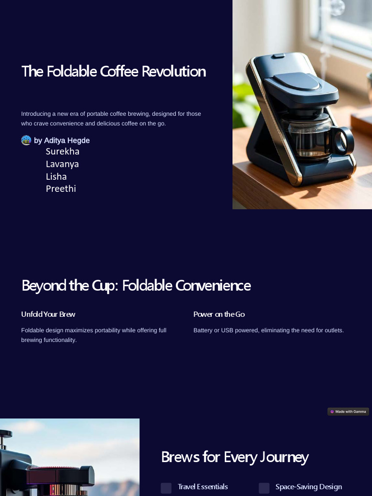 Foldable Coffee Maker for On-the-Go | PDF | Coffee | Drink