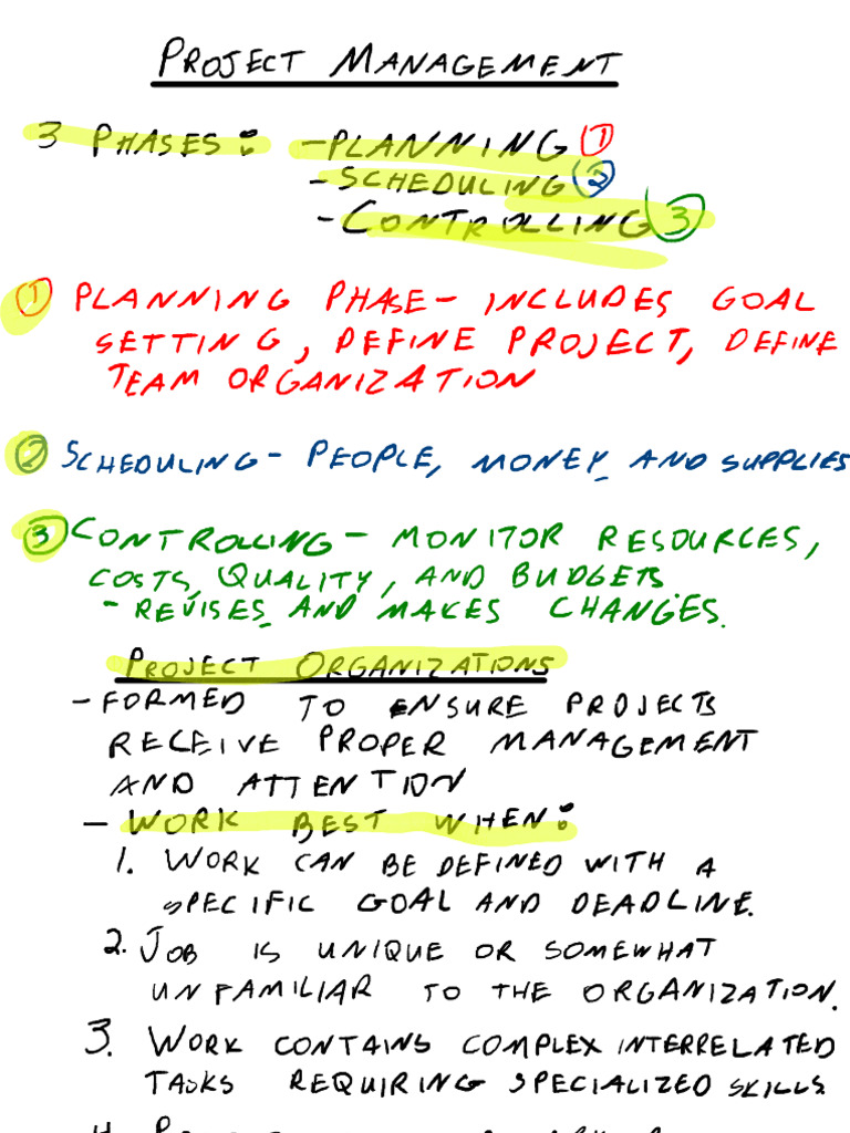 2017W - TM 427 - Project Management TEST 1 | PDF