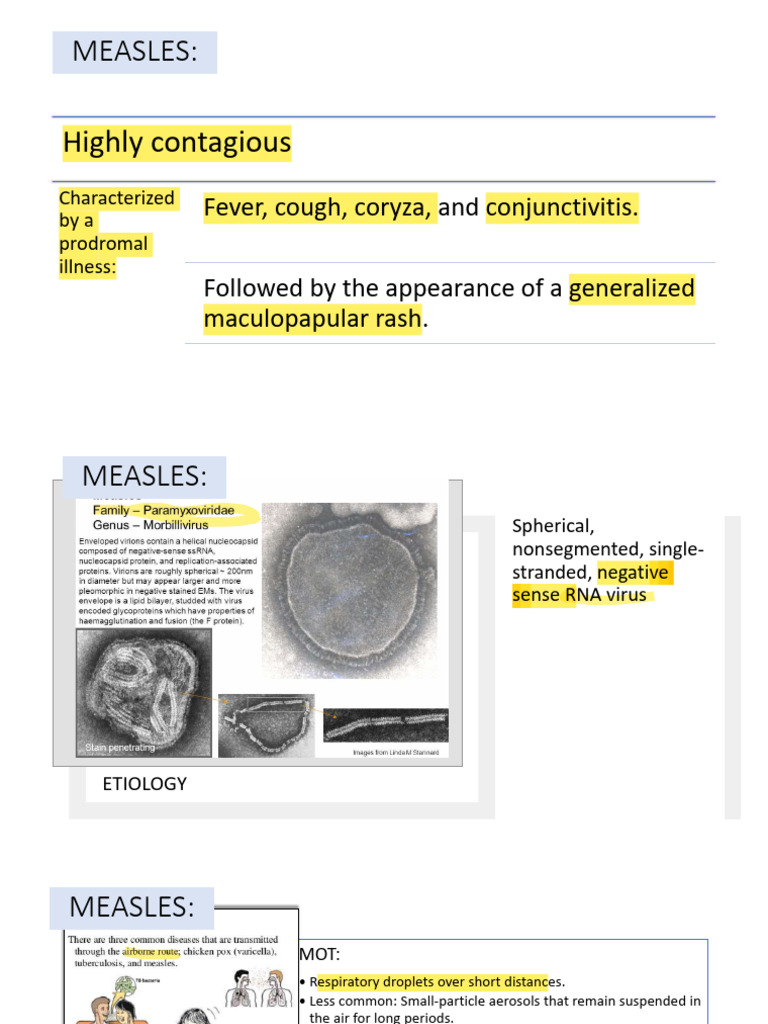 Measles and Dengue Fever Overview | PDF | Measles | Infection