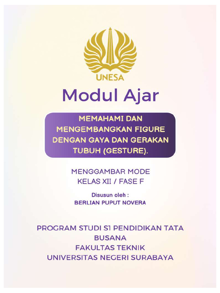 Modul Ajar Menggambar Mode SMK XII | PDF