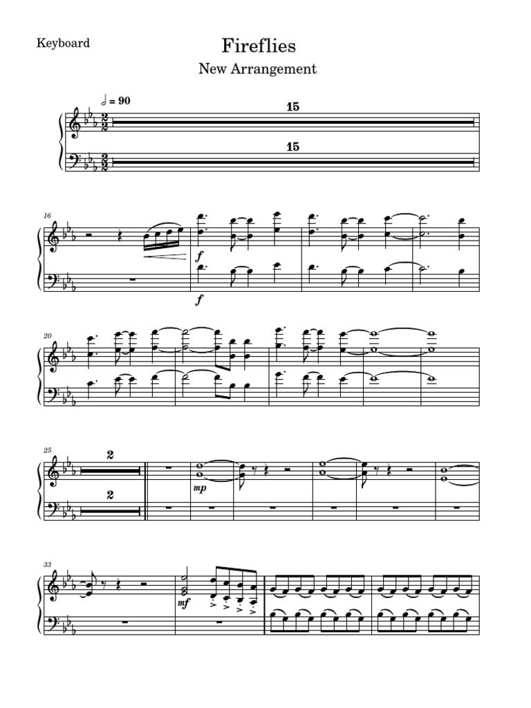 Fireflies-Keyboard | PDF