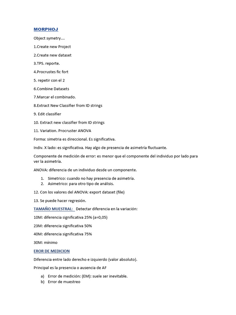 Análisis de Simetría en Morpho J | PDF