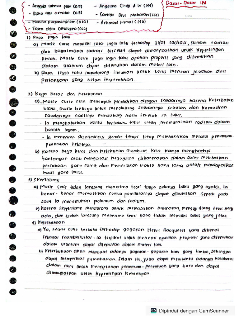 LKM Marie Curie - Dasar-Dasar Ipa | PDF