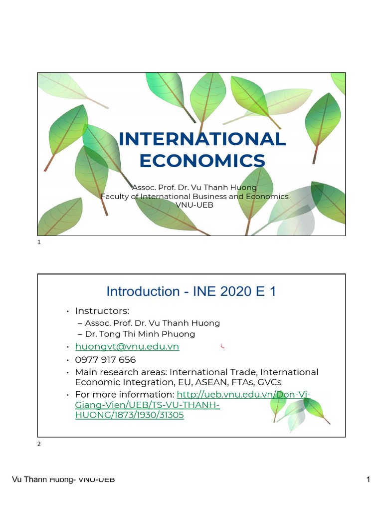 International Economics Course Overview | PDF | Economics | Economies