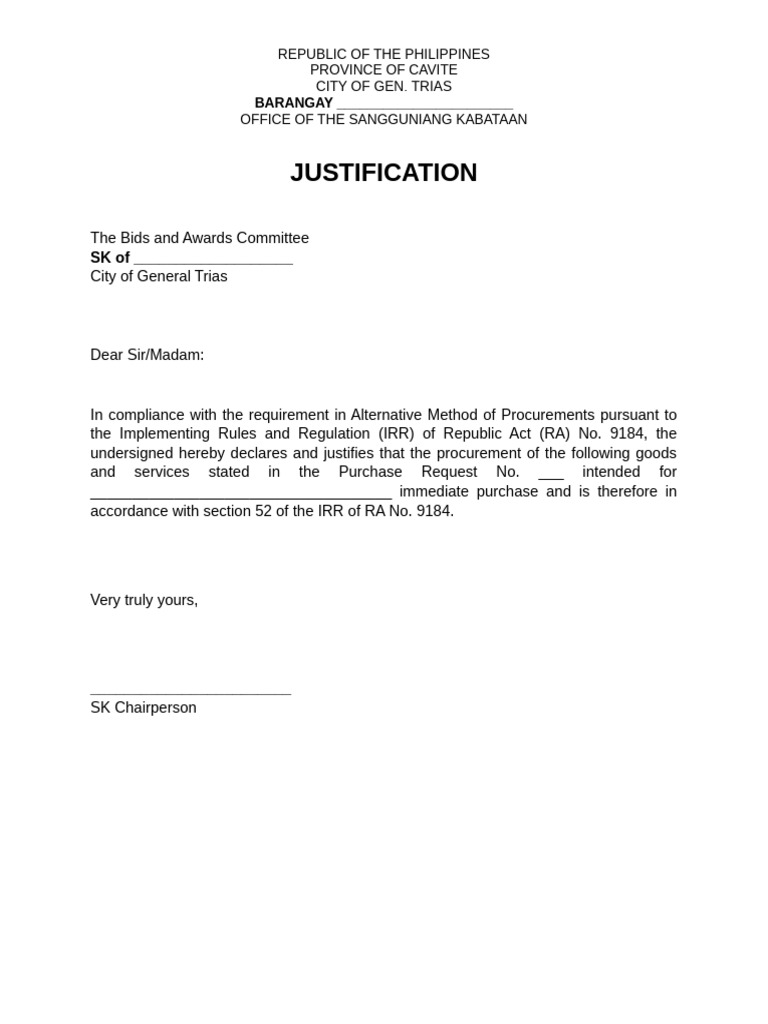 Justification | PDF