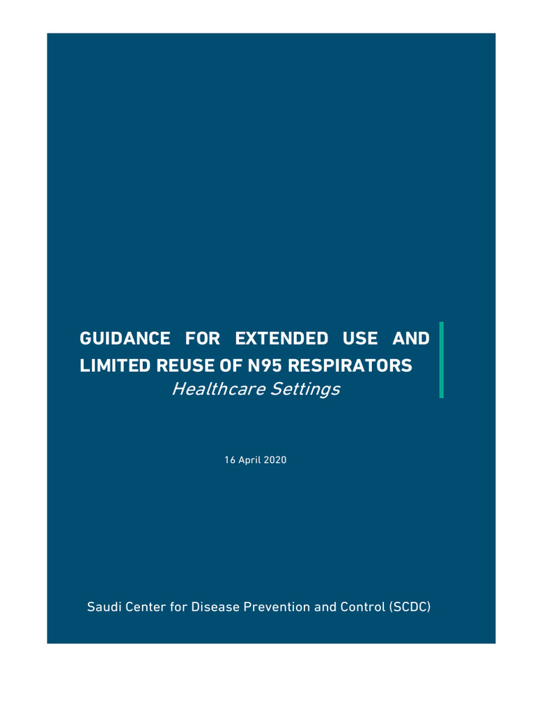 N95 Respirator Use Guidelines for Healthcare | PDF | Personal ...