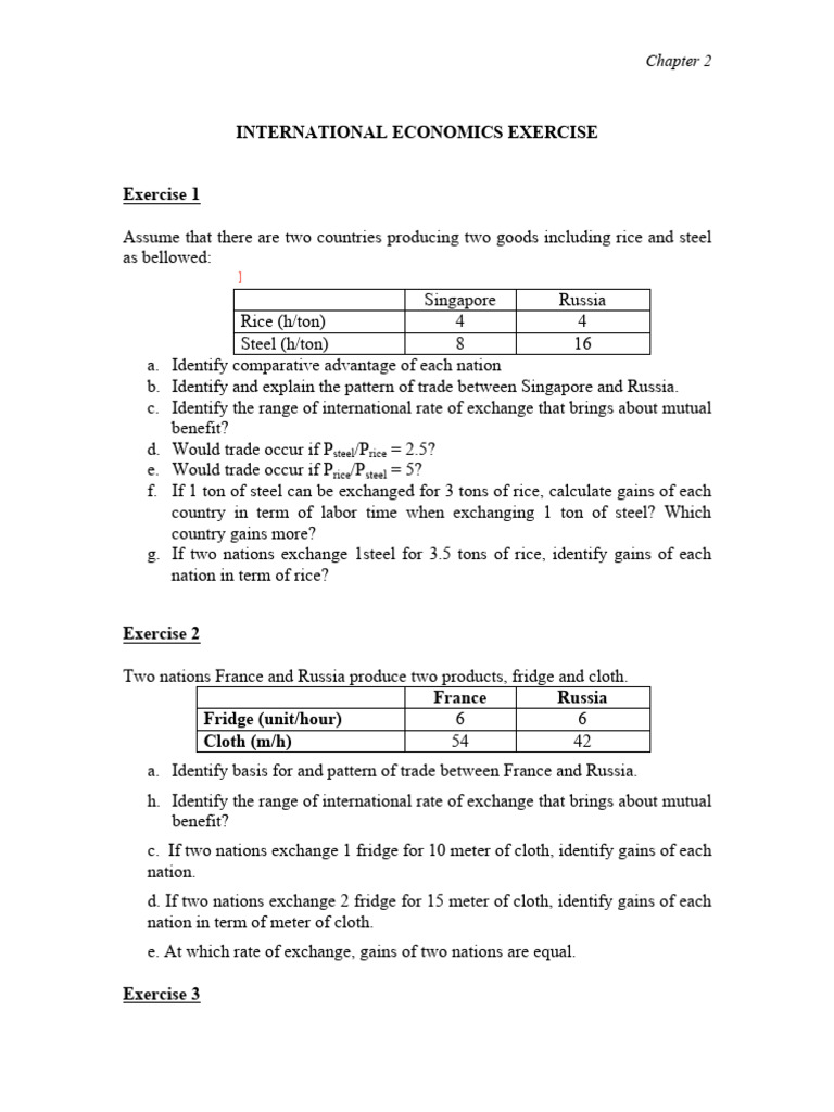 International-Economics - Vu-Thanh-Huong - 1-Chapter-2 - Exercise - (Cuuduongthancong - Com ...