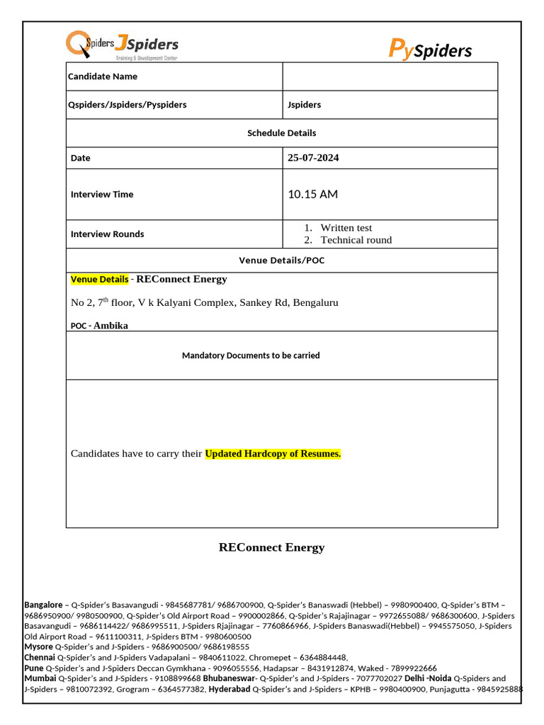 REConnect Energy | PDF