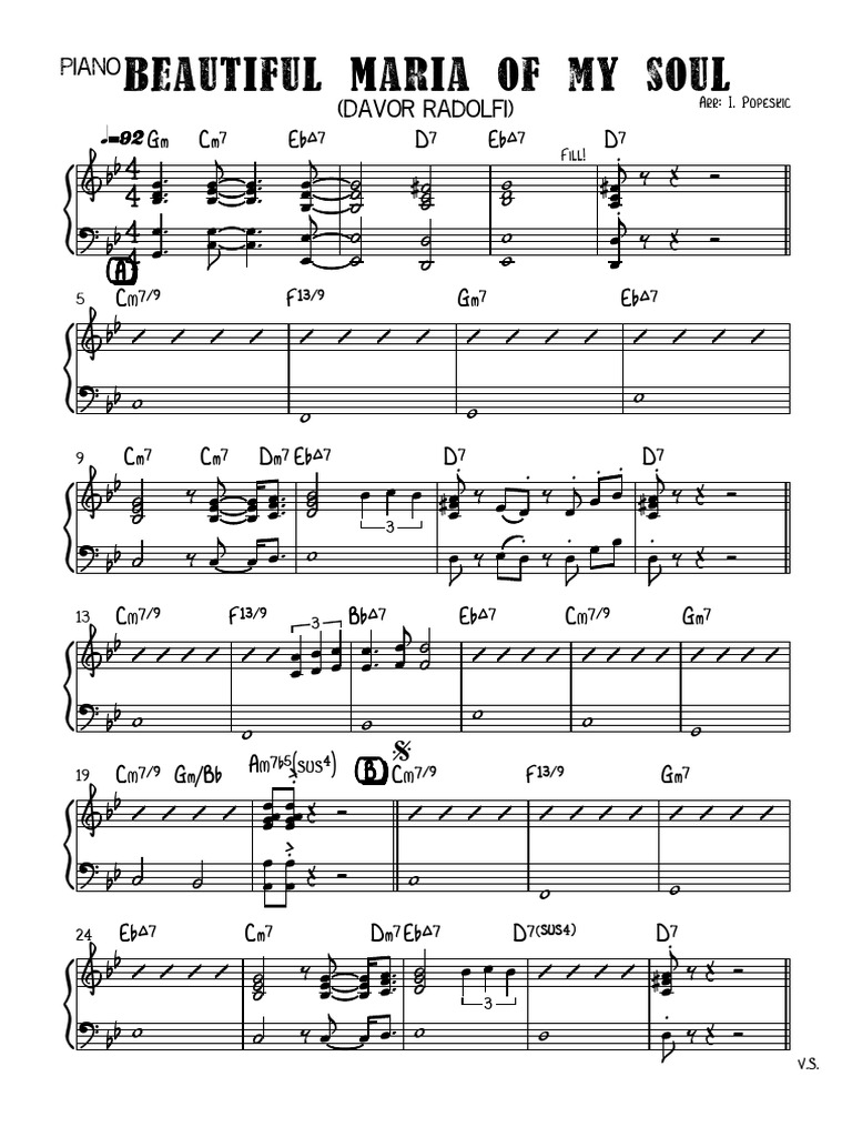Beautiful Maria Piano | PDF