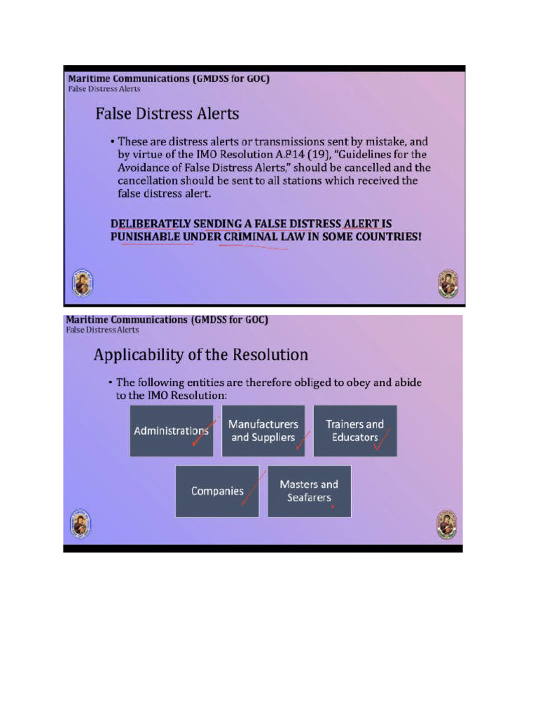 Marcom GMDSS Lab | PDF