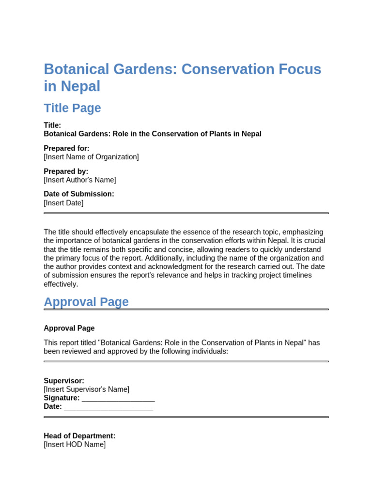 Nepal's Botanical Gardens: Conservation Impact | PDF | Conservation Biology | Statistics