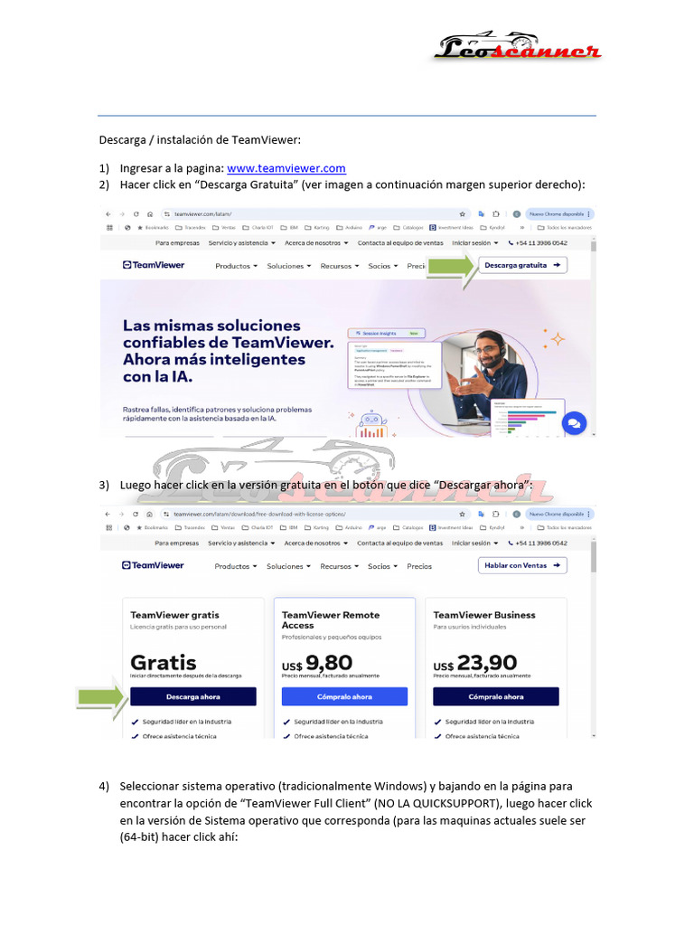 Instructivo Instalación TeamViewer | PDF