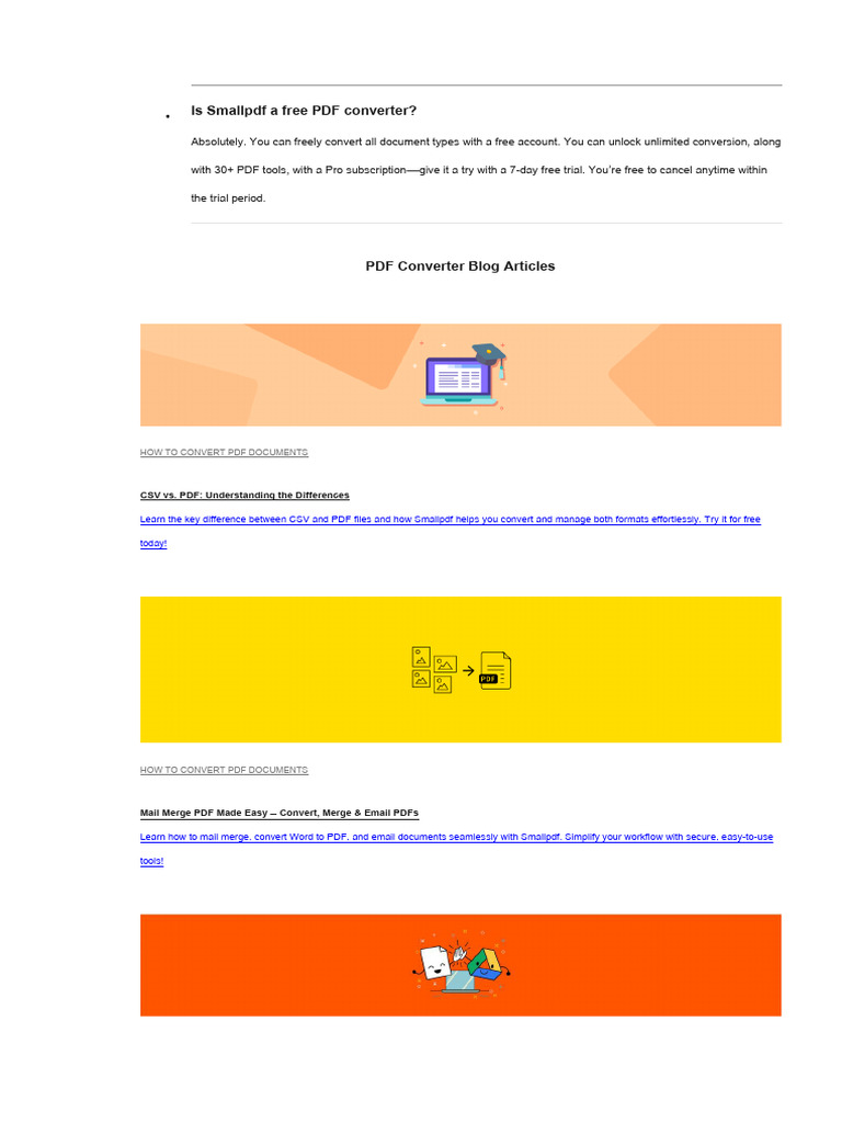 Smallpdf PDF Tools & Guides Hub | PDF | Microsoft Word | Software