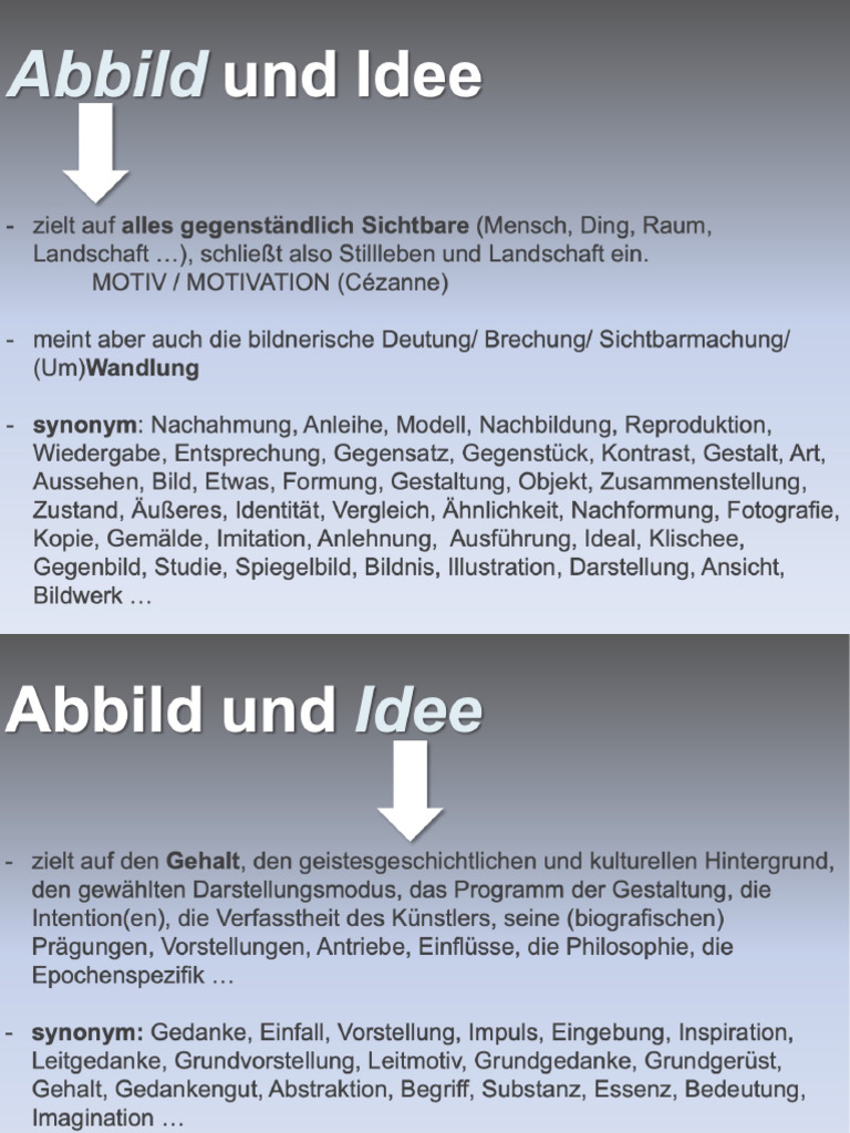 Abbild Und Idee | PDF