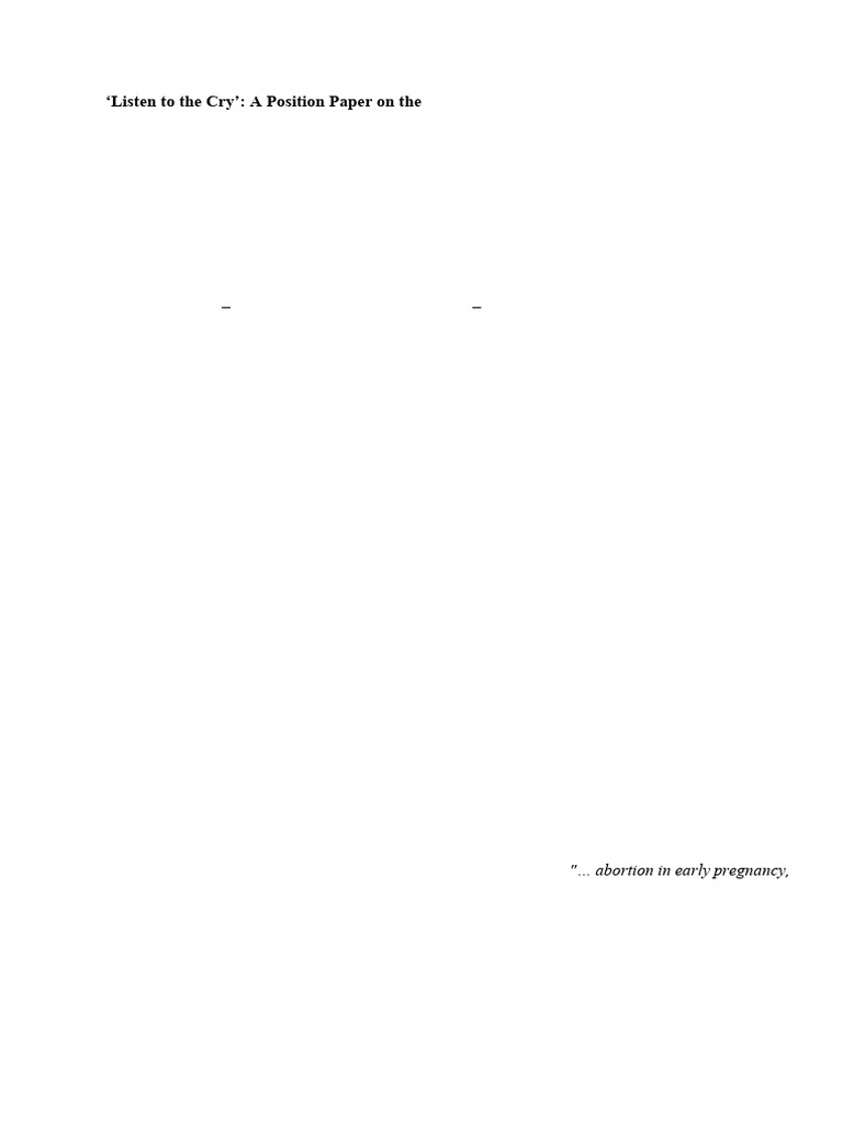 EAPP Position Paper Sample Text | PDF | Abortion | Pregnancy