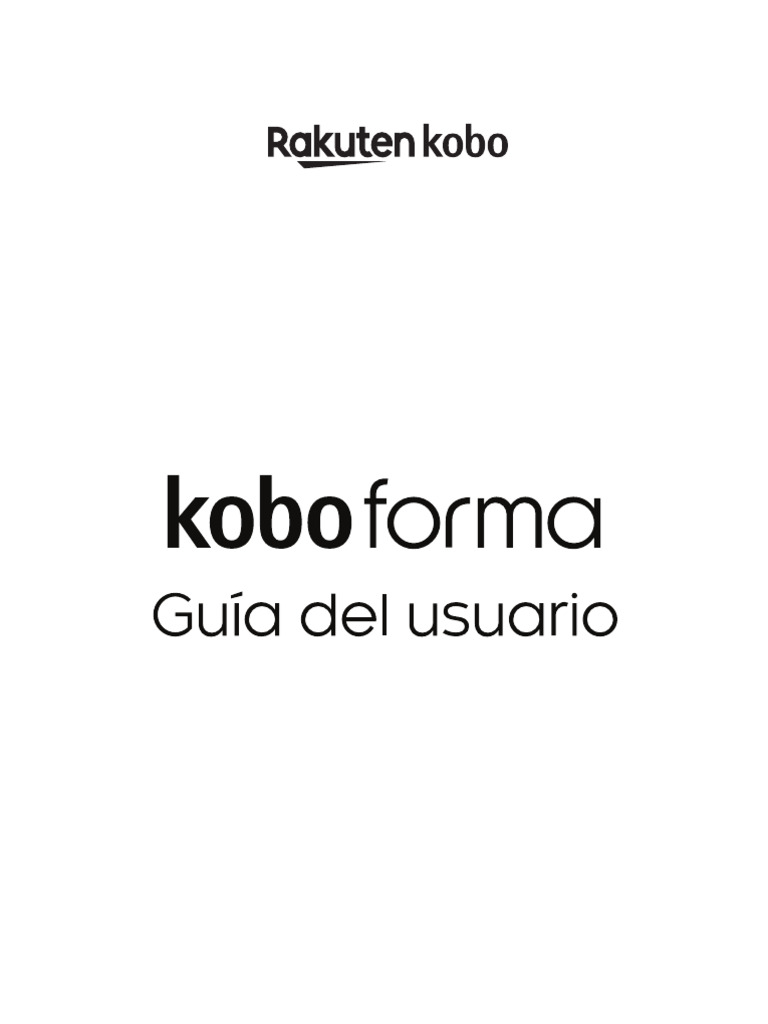 Guía Completa del eReader Kobo Forma | PDF | E Reader | Diccionario
