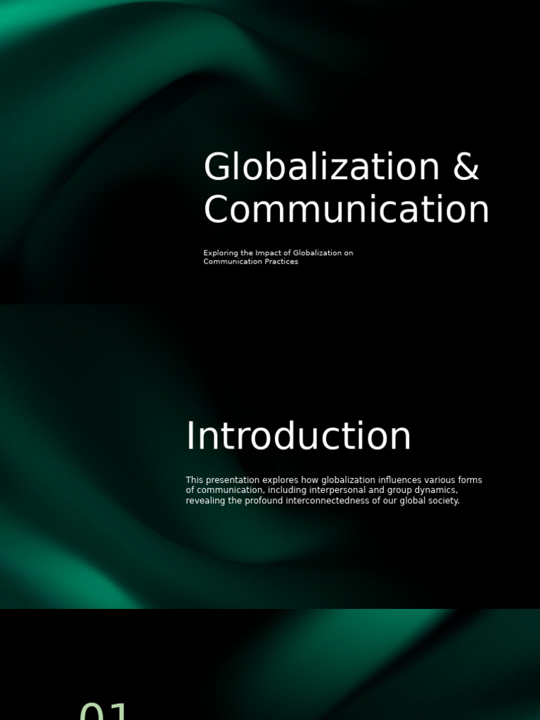 Globalization & Communication | PDF | Communication | Social Media