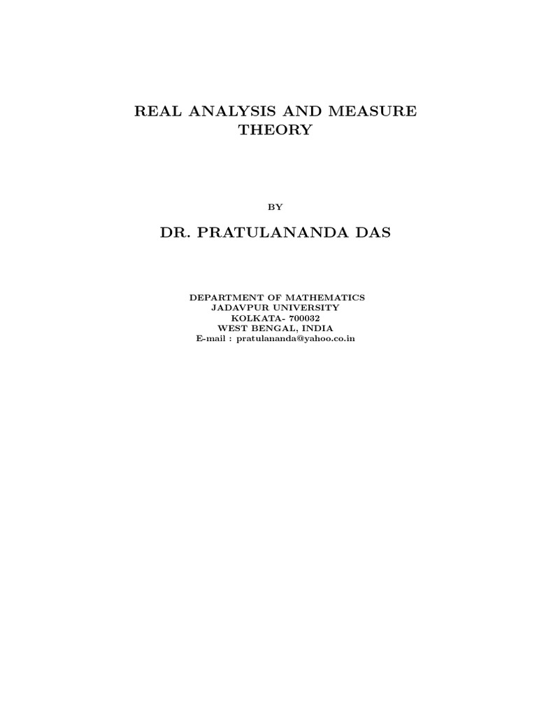 Measure Theory 1 | PDF | Measure (Mathematics) | Real Number Measure Theory 1 | PDF | Measure (Mathematics) | Real Number
