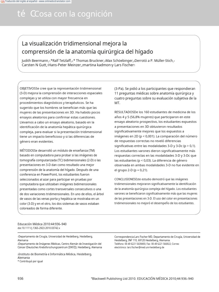 Three-dimensional visualisation improves.en.es | PDF | Imagenes medicas | Ct Scan