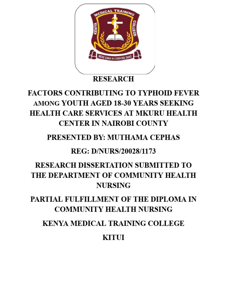 MUTHAMA CEPHAS RESEARCH COMPLETED .Edited (Repaired) | PDF | Slum