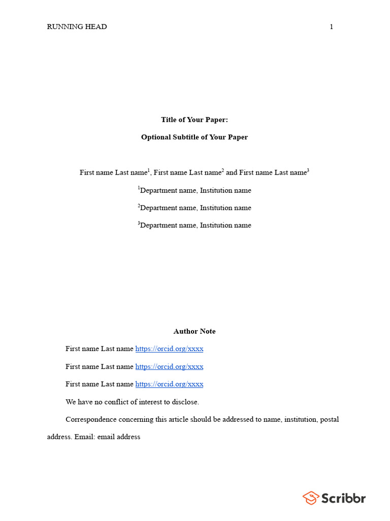 APA 7th Edition Template (Professional Version) | PDF