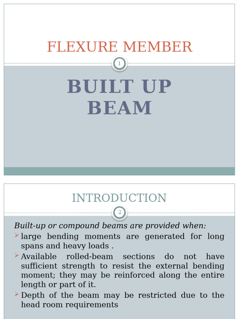 Built-Up Beams: Design and Applications | PDF
