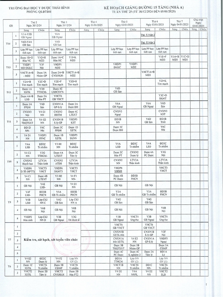 ke-hoach-giang-duong-tuan-25 (1) | PDF