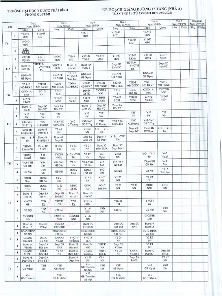 Ke Hoach Giang Duong Tuan 11 | PDF