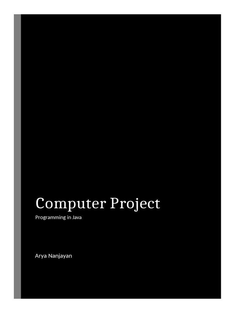 AtharvNayak 9A ComputerProject | PDF | Integer (Computer Science) | Area
