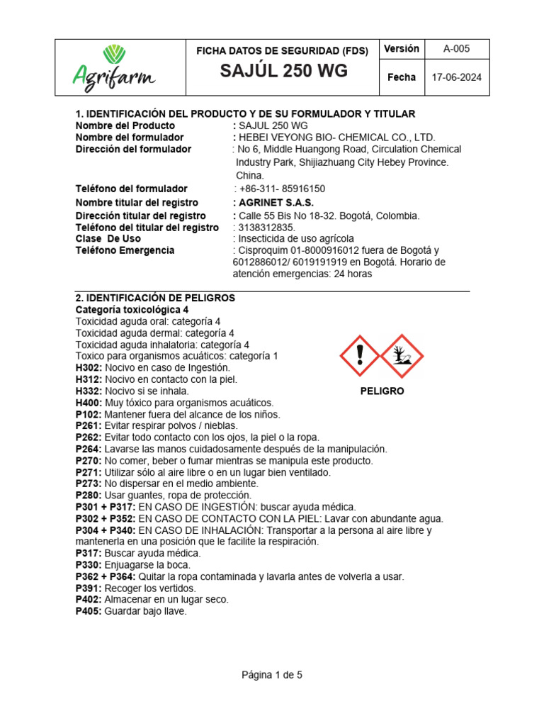 HS Sajul | PDF | Residuos | Agua