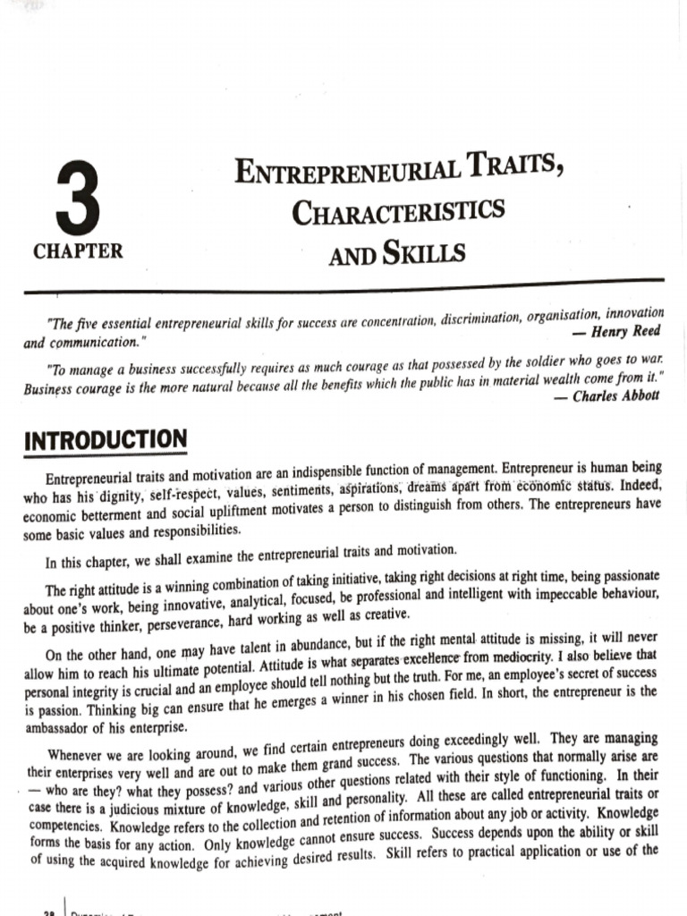 Unit 1 (3) Traits, Characteristics and Skills | PDF